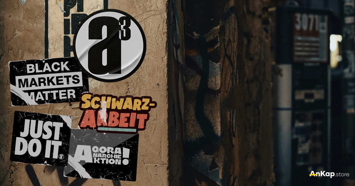 Aufkleber «Agorismus Pack 5x5» — AnKap.store