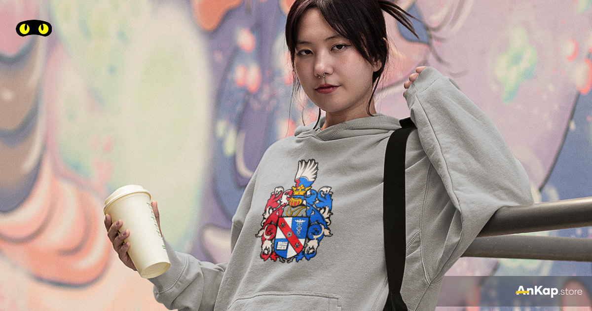 Hoodie «Mises Family Crest» — AnKap.store