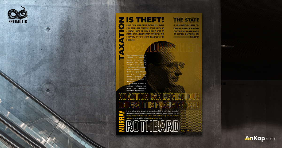 Poster «Murray Newton Rothbard» — AnKap.store